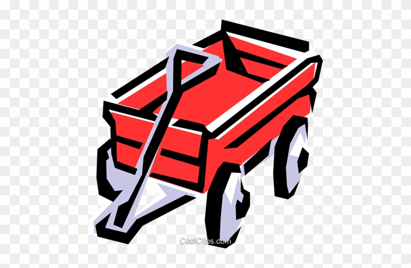 Red Wagon Royalty Free Vector Clip Art Illustration - Red Wagon Royalty ...