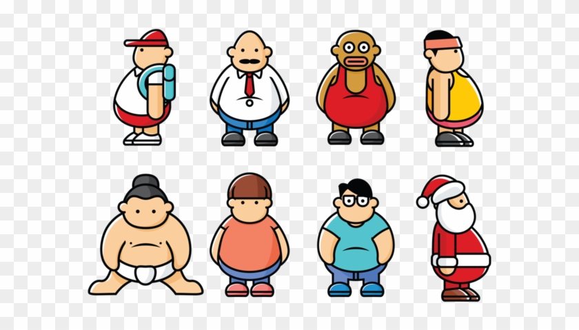 Fat Guys Vector - Fat Guys Vector - Full Size PNG Clipart Images Download