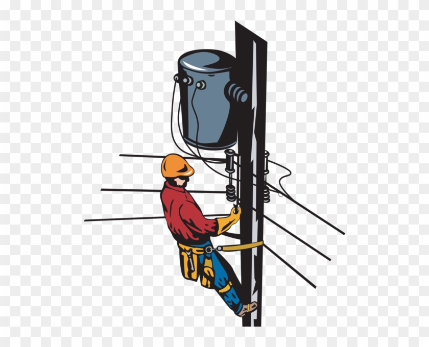 Construction Fabric, Lineman On A Pole - Construction Fabric, Lineman ...