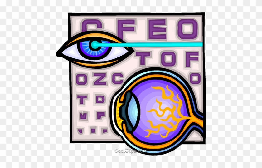 Eye Examinations Royalty Free Vector Clip Art Illustration - Eye ...