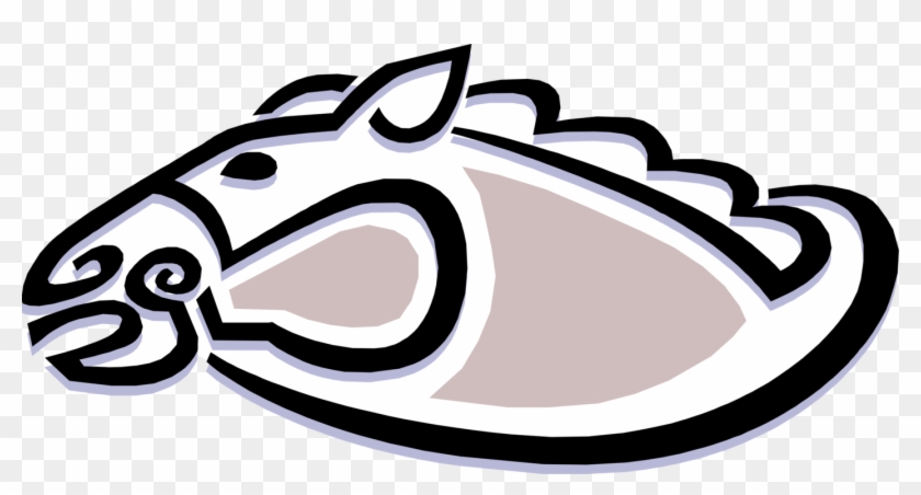 Vector Illustration Of Quadruped Equine Race Horse - Vector ...