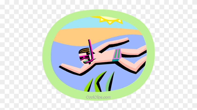 Snorkeling Royalty Free Vector Clip Art Illustration - Snorkeling ...