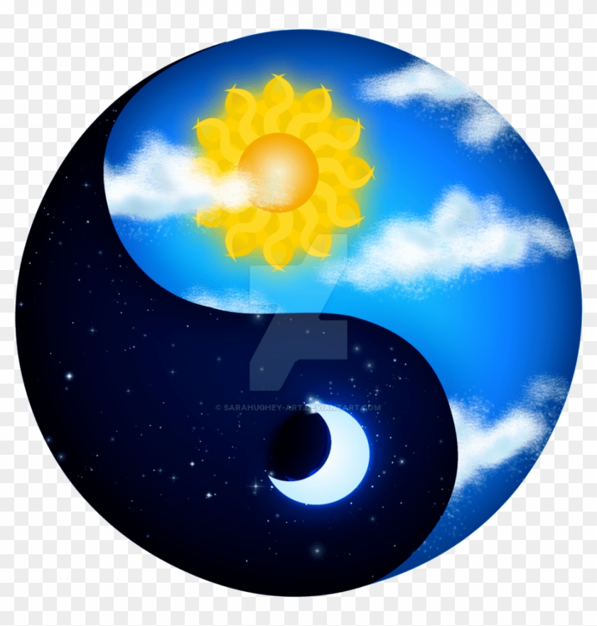 Yin Yang Night And Day - Yin Yang Night And Day - Full Size PNG Clipart ...