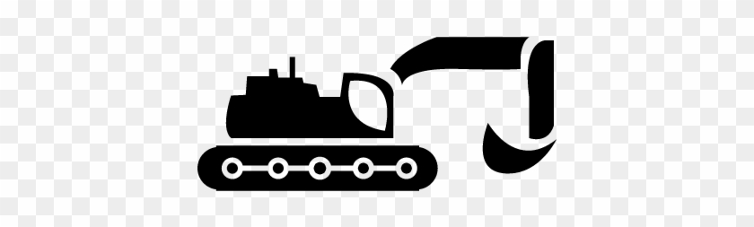 Excavator Construction Machine Side View Vector - Excavator ...