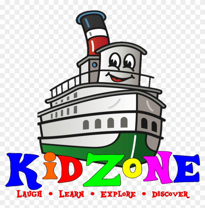 Kidzone Logo With Boat - Kidzone Logo With Boat - Full Size PNG Clipart ...