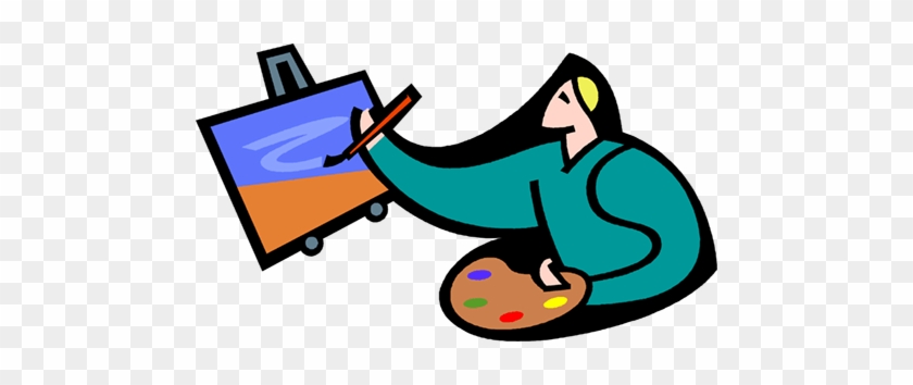 Artist Painting A Picture Royalty Free Vector Clip - Artist Painting A ...