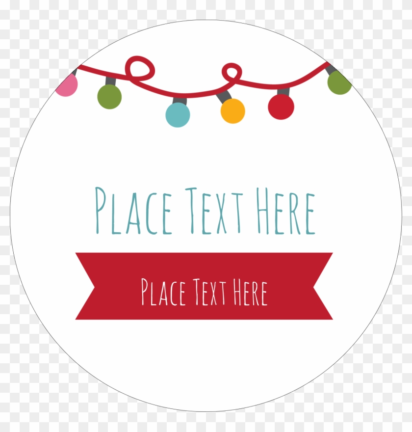 Christmas Round Labels Pre Designed Templates Image - Christmas Round ...