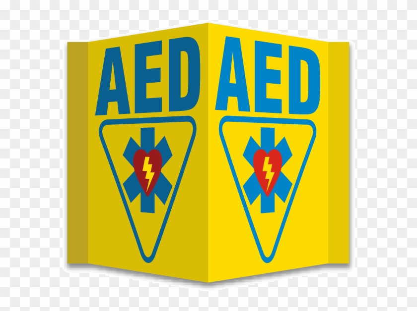 3-way Aed Sign - 3-way Aed Sign - Full Size PNG Clipart Images Download