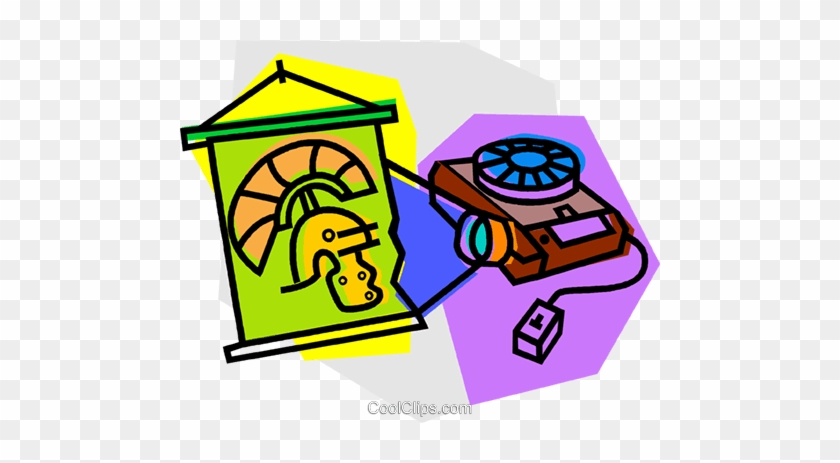 Projector With Slide Royalty Free Vector Clip Art Illustration ...