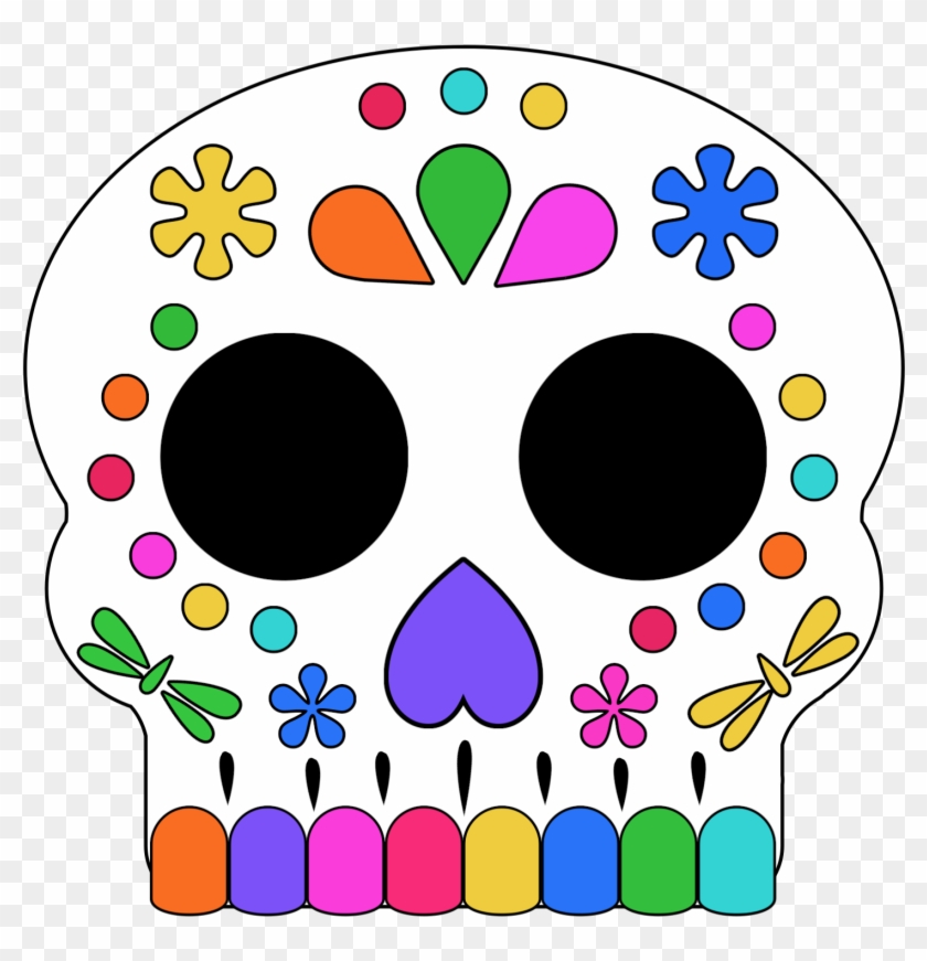Day Of The Dead Masks Sugar Skulls Free Printable - Day Of The Dead ...