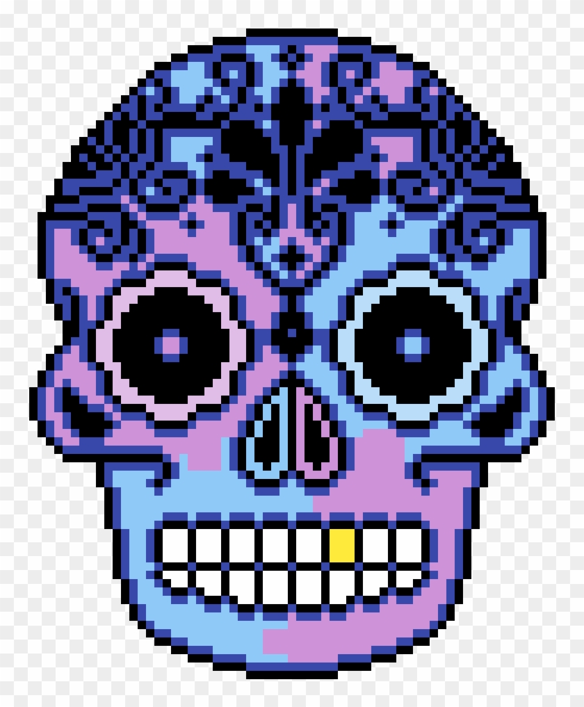 Sugar Skull Clipart Blue - Sugar Skull Clipart Blue - Full Size PNG ...