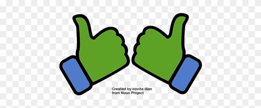 Two Green Thumbs Up - Two Green Thumbs Up - Full Size PNG Clipart ...