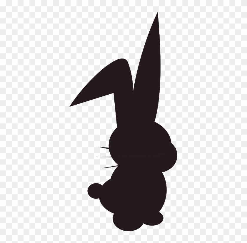 Cute Bunny Silhouette Bunny Transparent Png Freebie - Easter Bunny ...