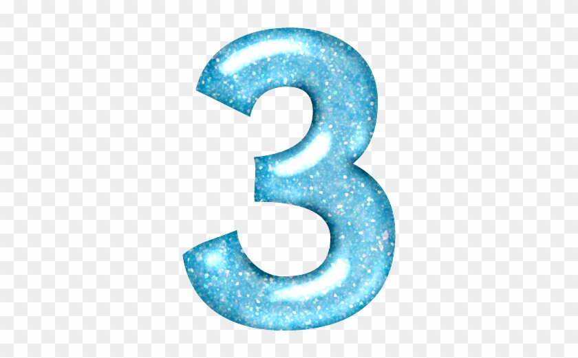 Blue Number 3 Clipart - Full Size PNG Clipart Images Download