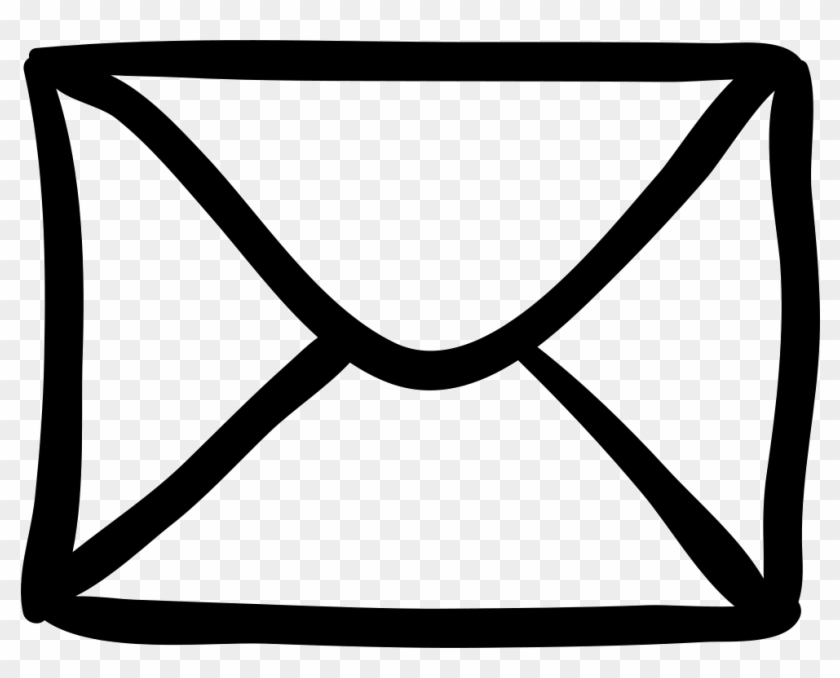 Email New Envelope Closed Back Hand Drawn Outline Svg - Newsletter Icon ...