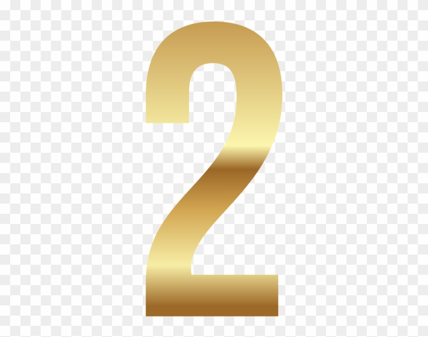 Golden Number, Number Two, Math Numbers, Clipart Images, - Golden ...