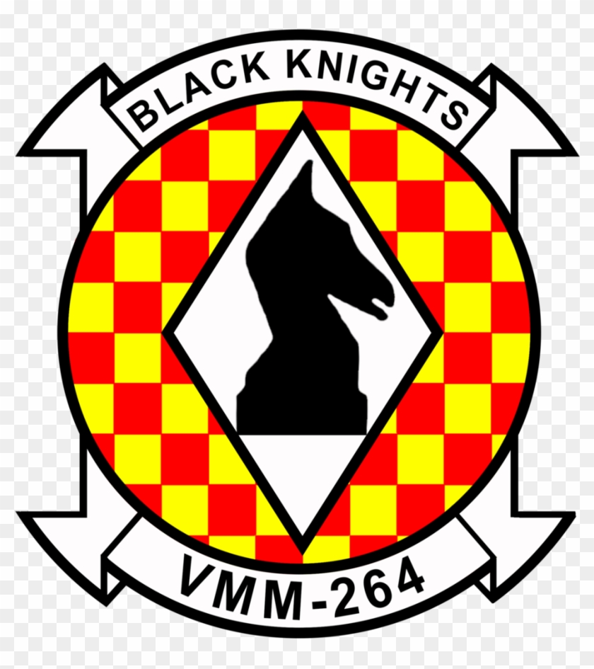 Usmc Vmm-264 Black Knights Sticker - Emblem - Full Size PNG Clipart ...