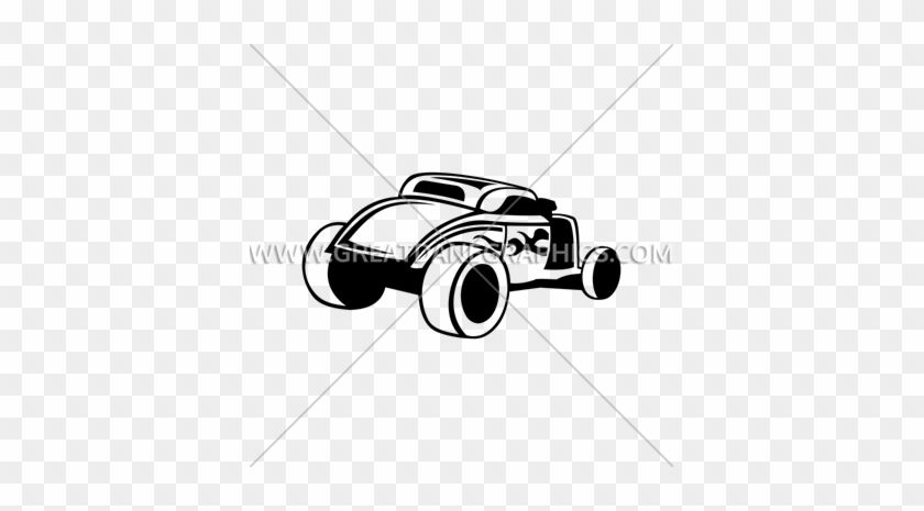 Rear View Tribal Flame Hot Rod - Rear View Tribal Flame Hot Rod - Full ...