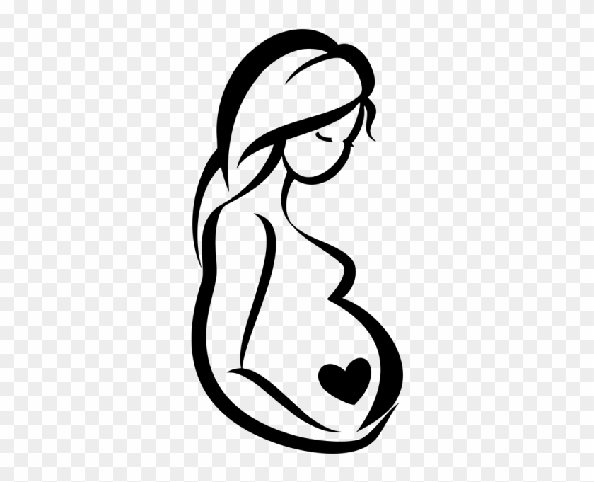 Pregnancy Clip Art Black And White