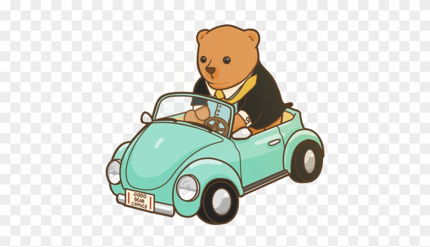 Clip Art Good Bear Comics Give Us This Bear Driving - Clip Art Good ...