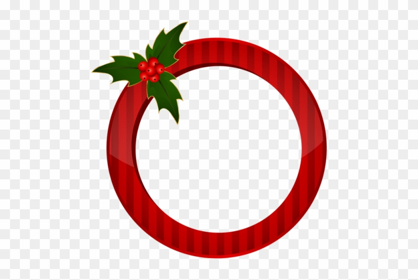 Christmas Round Red Frame Transparent Png - Christmas Round Red Frame ...