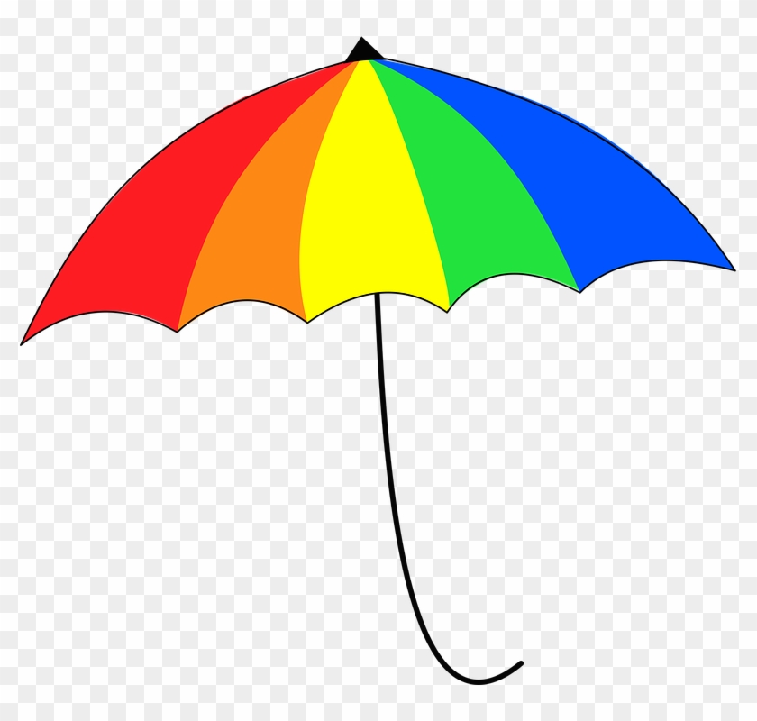 Umbrella Colorful Rainbow - Umbrella Colorful Rainbow - Full Size PNG ...