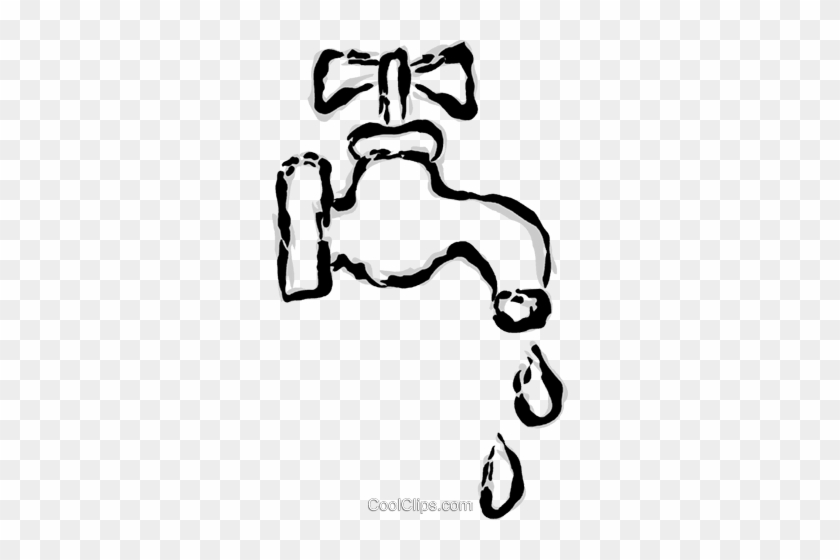 Leaky Faucet Royalty Free Vector Clip Art Illustration - Leaky Faucet ...