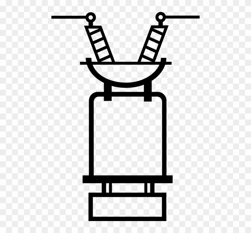 Vector Illustration Of Power Transmission Line Insulator - Vector ...
