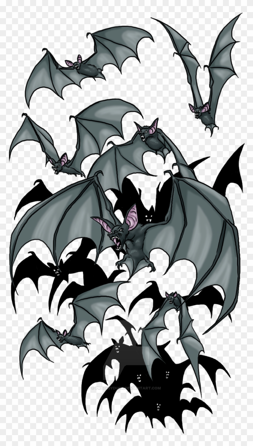 Bats Clipart Bat Swarm - Bats Clipart Bat Swarm - Full Size PNG Clipart ...
