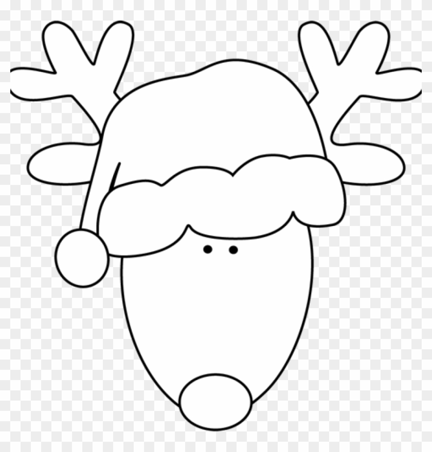 Reindeer Clipart Black And White Reindeer Clipart Black - Reindeer ...
