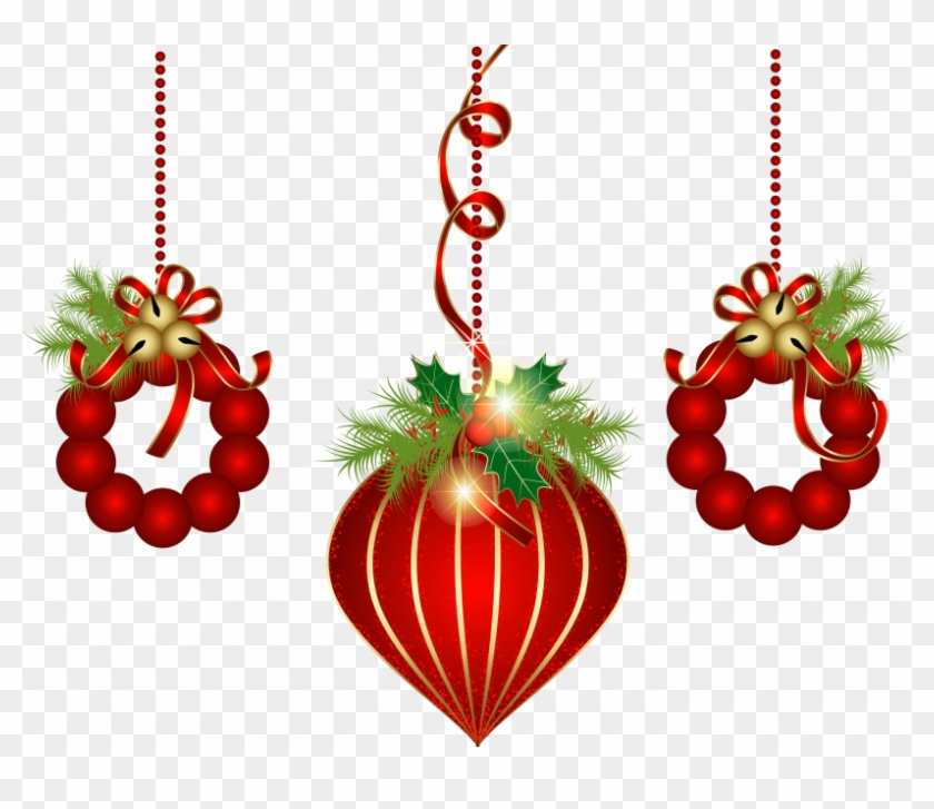 Transparent Red Christmas Ornaments Png Clipart - Transparent Red ...