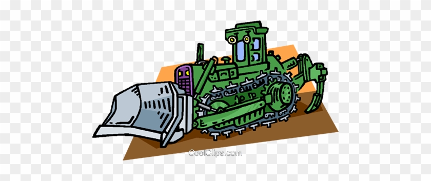 Steam Shovel With Trench Digger Royalty Free Vector - Steam Shovel With ...