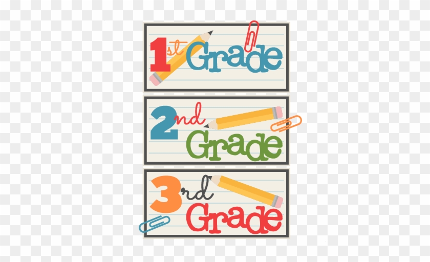 1st 2nd 3rd Grade Titles Svg Scrapbook Cut File Cute - Scalable Vector ...