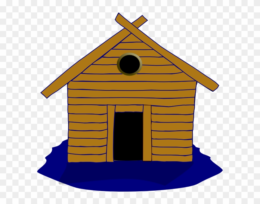 Log Home And Seasonal Clip Art At Clker - Wooden House Clipart - Full ...