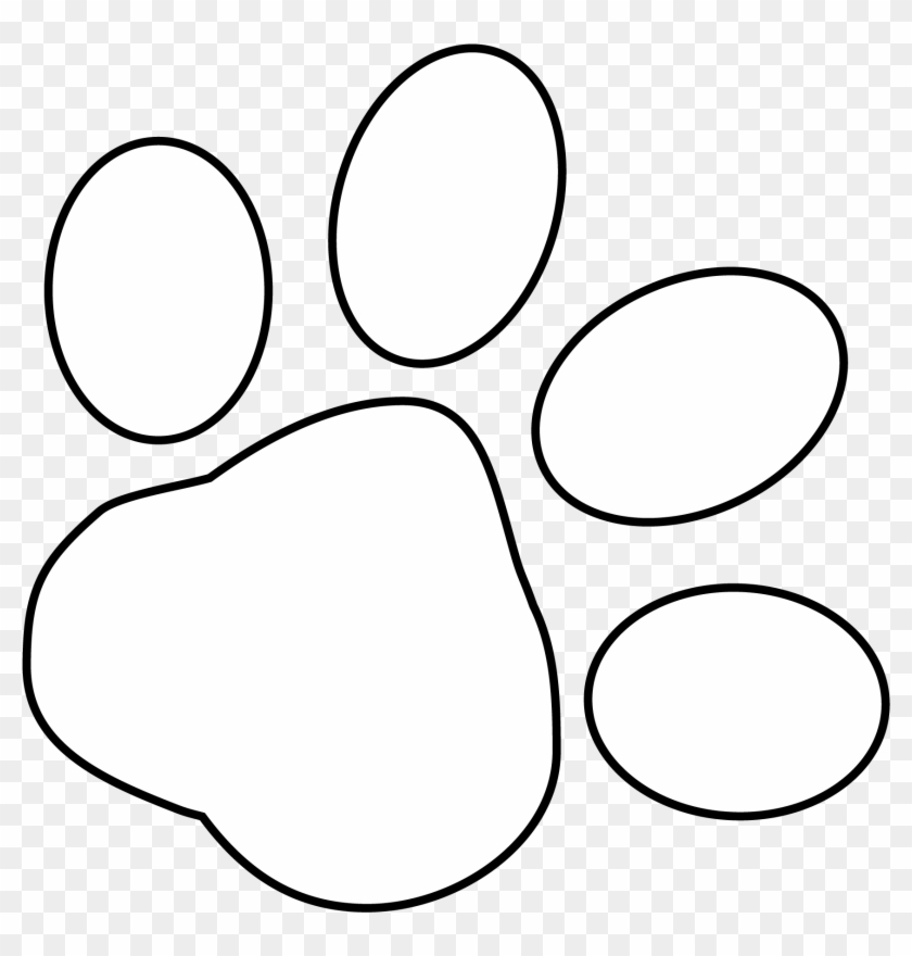 Pawprint - White Paw Print Png - Full Size PNG Clipart Images Download