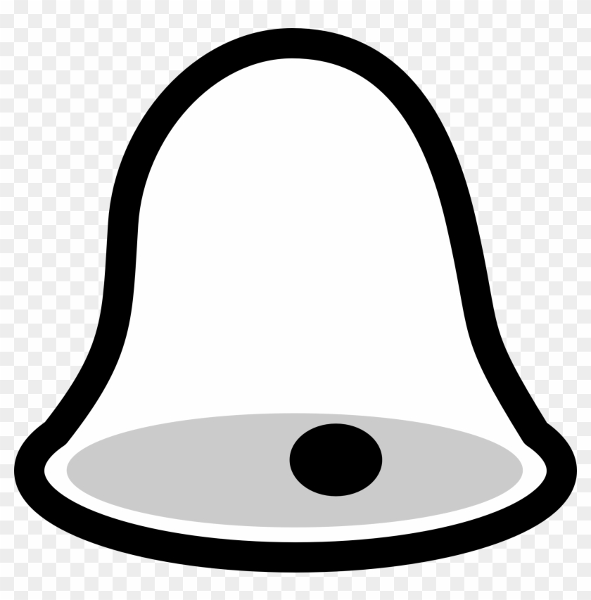Bell Clip Art Black And White - Free Line Art Christmas Bell Black And ...