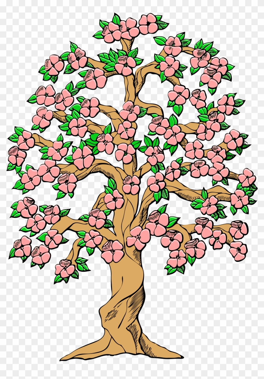 Clipart - Spring Flowers Tree Clip Art - Full Size PNG Clipart Images ...