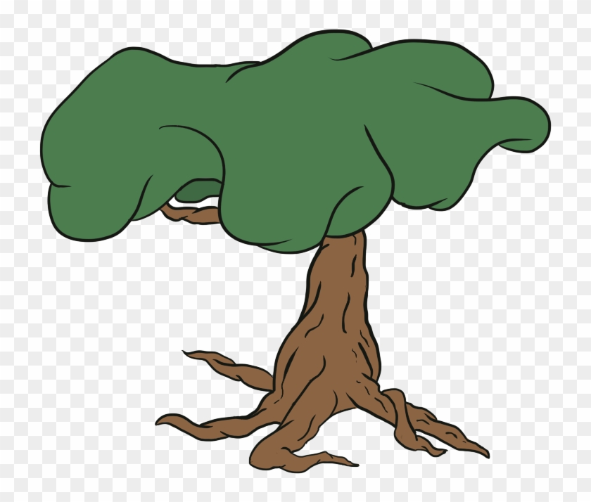 To Make The Trees I Use The Software Sai - Cartoon - Full Size PNG ...