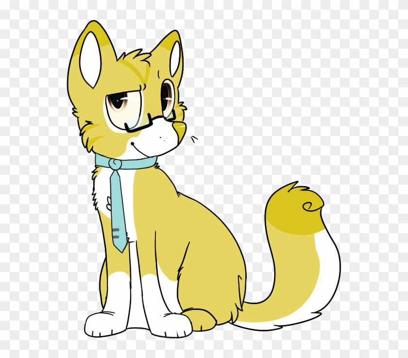 Geek Cat Mascot - Cat - Full Size PNG Clipart Images Download