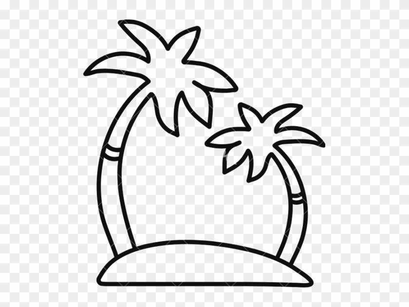 Island Clipart Outline - Outline Picture Of Island - Full Size PNG ...