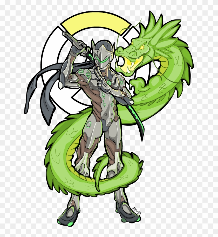Overwroughtfan - Genji Overwatch Draw - Full Size PNG Clipart Images ...
