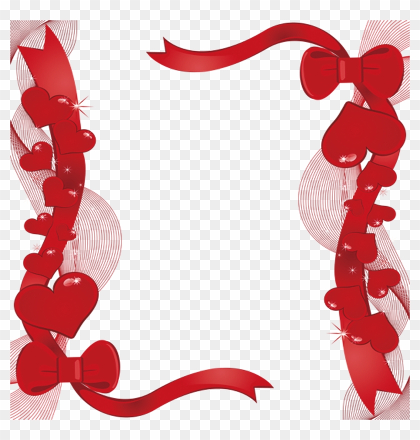 Valentines Day Heart Clip Art - Ribbon - Full Size PNG Clipart Images ...