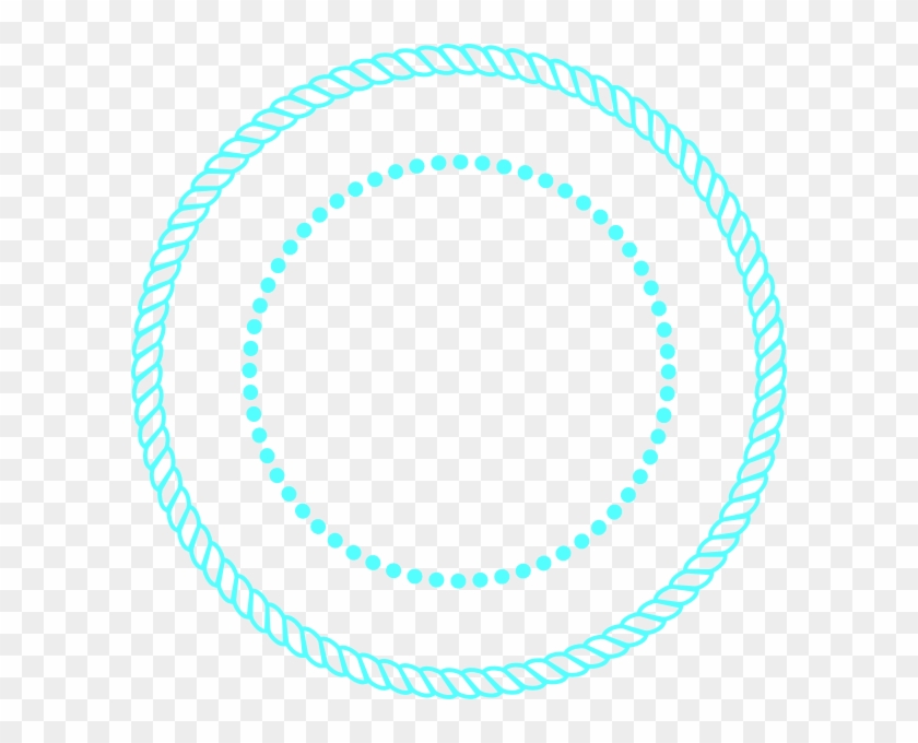 Blue Rope Circle Frame Clip Art - Circle Rope Frame Vector - Full Size ...