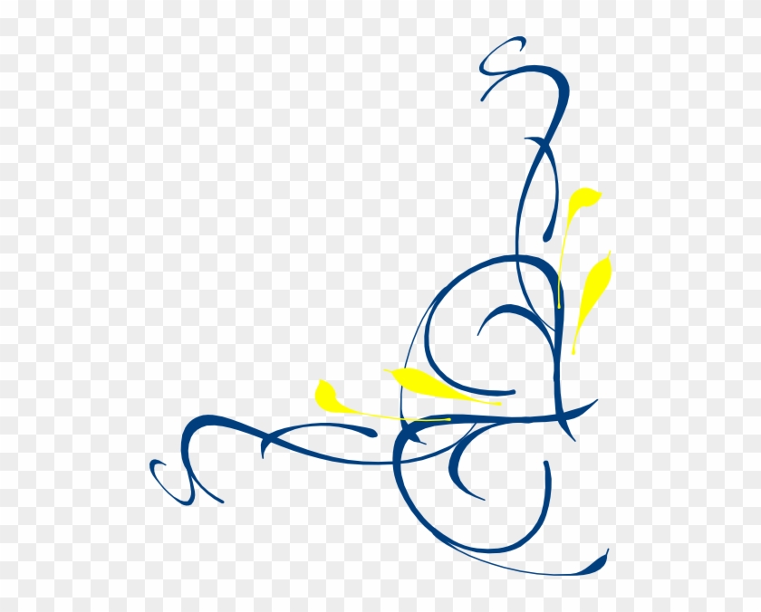 Yellow And Blue Borders - Full Size PNG Clipart Images Download