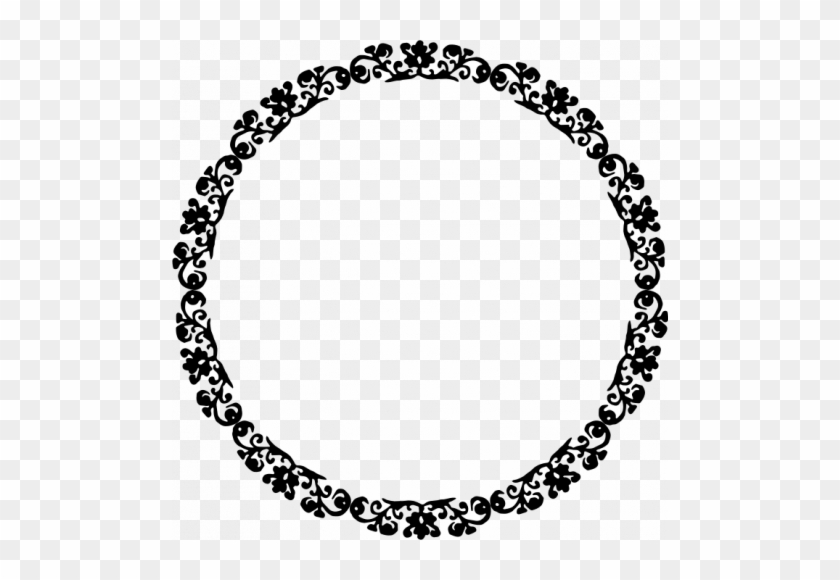 Decorative Round Border Frame Vector Clip Art - Round Border Vector Png ...