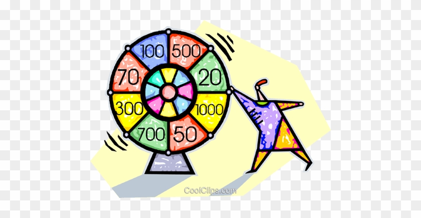 Wheel Of Chance Royalty Free Vector Clip Art Illustration - Wheel Of ...