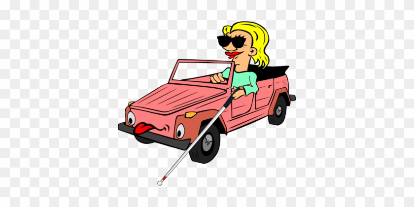 Cartoon Driving Girl Woman - Cartoon Driving Girl Woman - Free ...