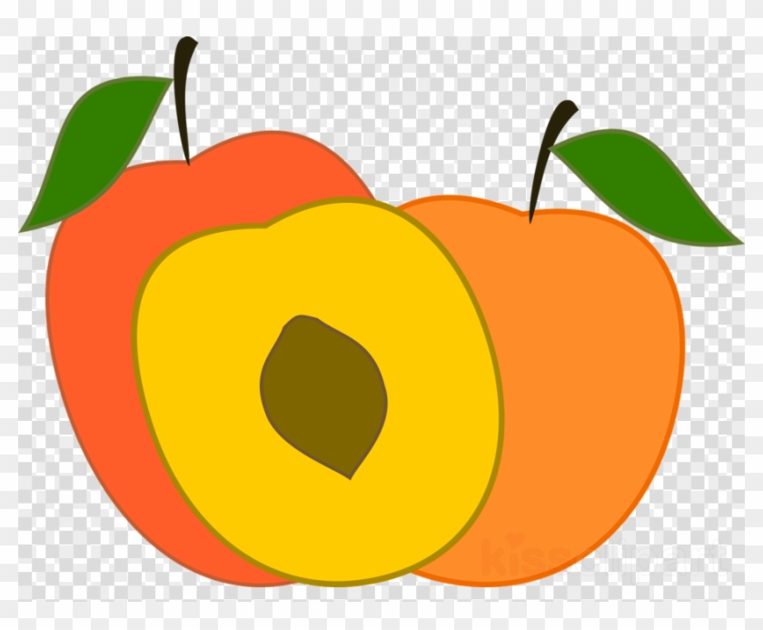 Transparent Peach Vector Clipart Apple Peach Clip Art - Transparent ...