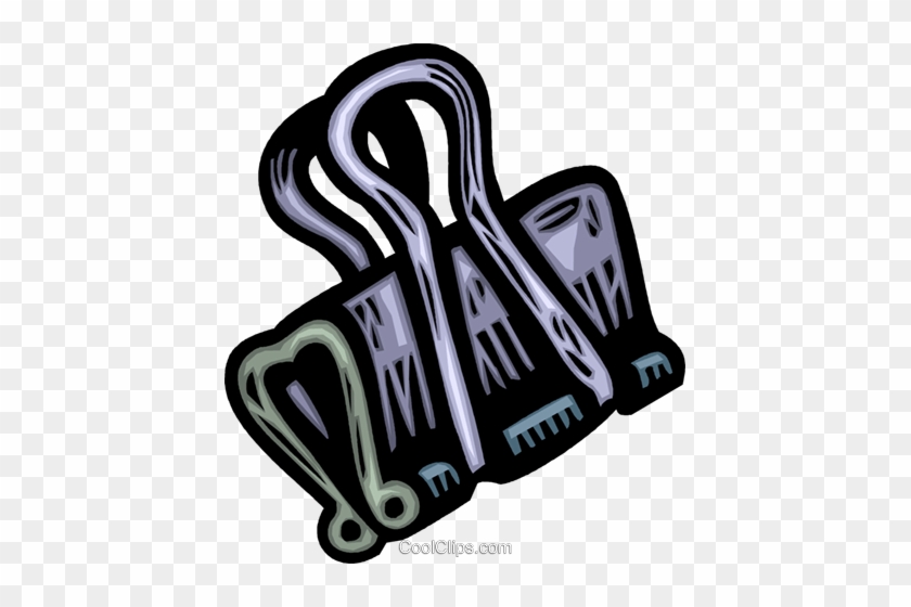 Bulldog Clip Royalty Free Vector Clip Art Illustration - Bulldog Clip ...