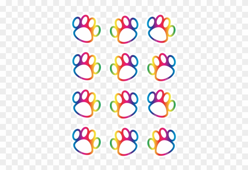 Rainbow Paw Prints Mini Accents - Rainbow Paw Prints Mini Accents ...